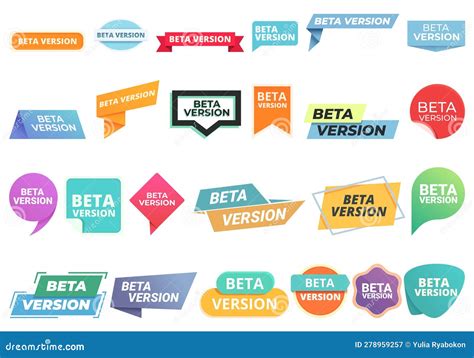 Beta Version Icons Set Cartoon Vector Build Bug Stock Vector Illustration Of Icons Rocket