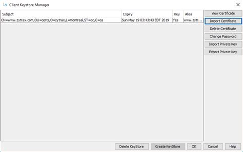 Ldapviewer Help Client Keystore Manager