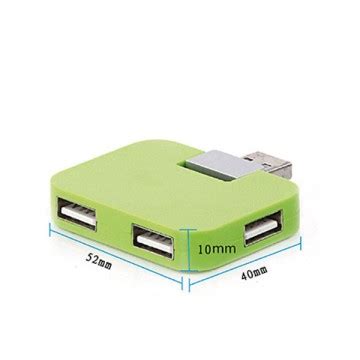 Compact 4 Port USB Hub