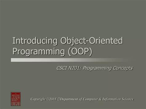 Ppt Introducing Object Oriented Programming Oop Powerpoint Presentation Id 9268888