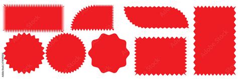 Zig Zag Edge Rectangle Shape Collection Jagged Rectangular Elements Set Black Graphic Design