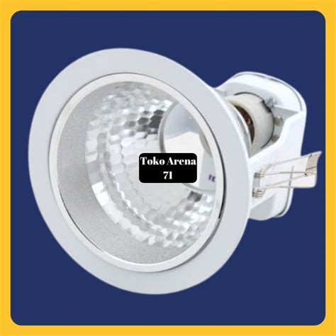Fitting Lampu Downlight Philips Warna Silver Putih Fitting Downlight