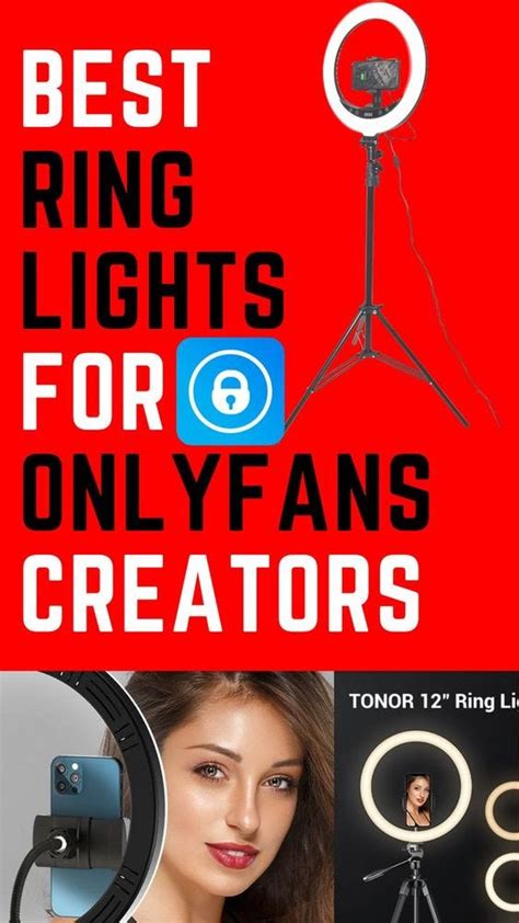 Best 6 Ring Lights For Onlyfans Content Makers Annafreud Medium