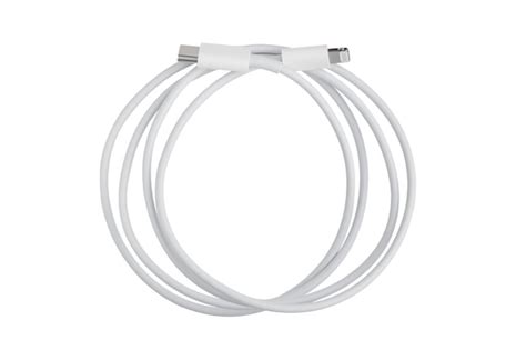 Premium Photo White Type C Charging Cable And Lightning On A White Isolated Background Twisted
