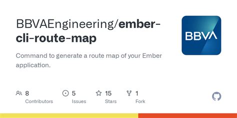 github bbvaengineering ember cli route map command to generate a route map of your ember