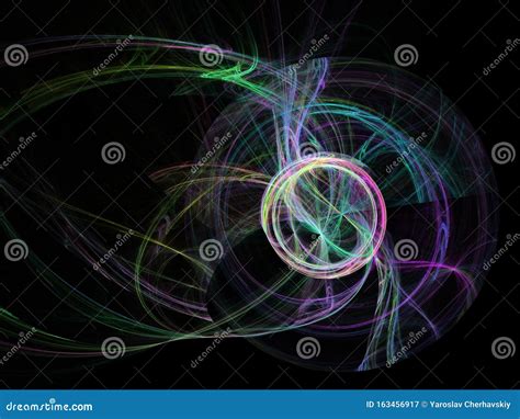 colorful fractal plasma sphere strings of chaotic plasma energy smoke energy ball discharge