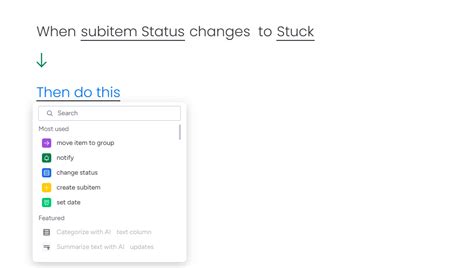 automation trigger when a subitem update is created monday apps