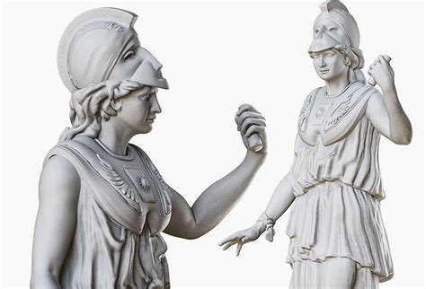 Afina statue of greek goddess 3D model 3D printable | CGTrader