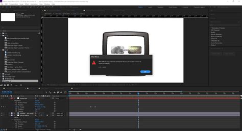 After Effects Error Internal Verification Failtur Adobe Community