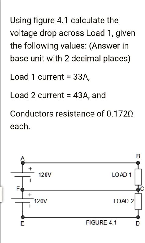 solved using figure 4 1 calculate the voltage drop across load 1