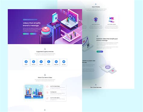 Blockchain React Js Nft Website React Website Design Behance