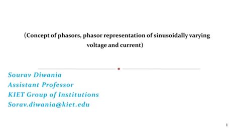 Concept Of Phasor In Engineering Maths Pptx Physics Science