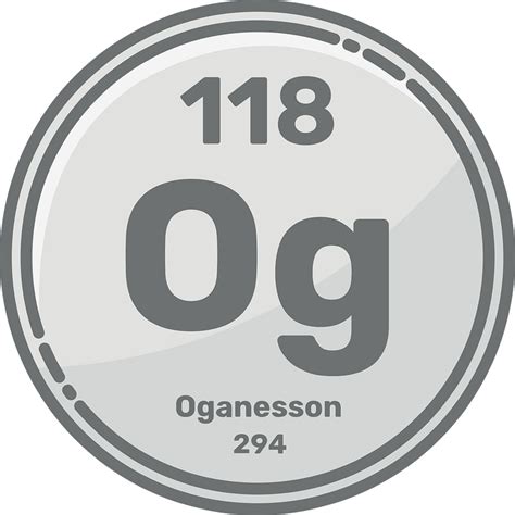 Oganesson Element Free Vector Clipart Images On