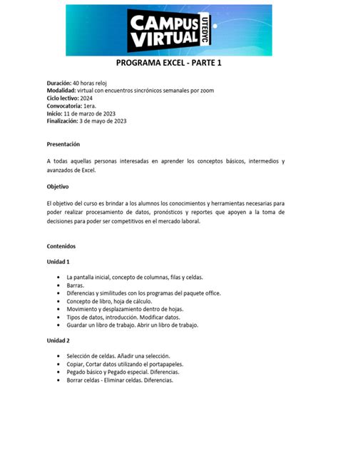 Excel Parte1 Pdf Microsoft Excel Informática