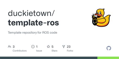 GitHub Duckietown Template Ros Template Repository For ROS Code