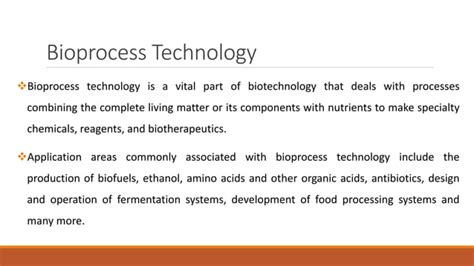 Bioprocess Technology Ppt