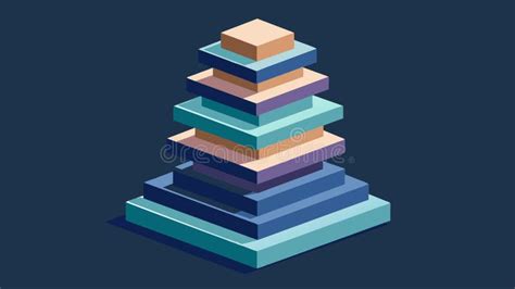 A Sculpture Made Of Stacked Blocks Each Representing A Different Data