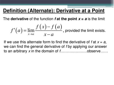 ppt definition of the derivative powerpoint presentation free download id 5570679