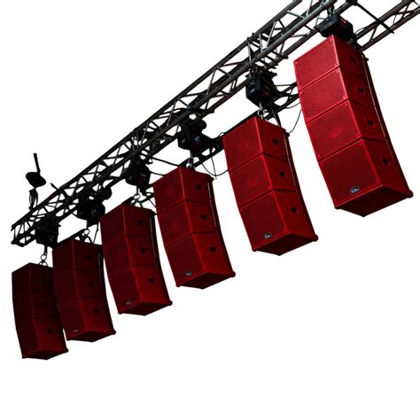 Red Line Array Speaker System For Concerts And Events 59554607 Png