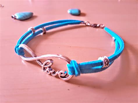Turquoise Leather Bracelet Inspirazones