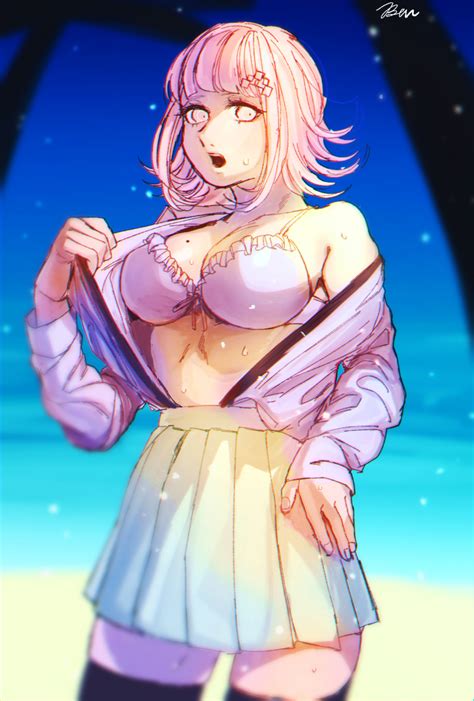 Rule 34 Baru Bar 0405 Beach Bikini Bikini Top Breasts Danganronpa