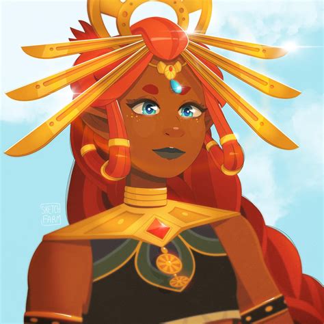 [botw] [oc] Some Riju Art By Me R Zelda