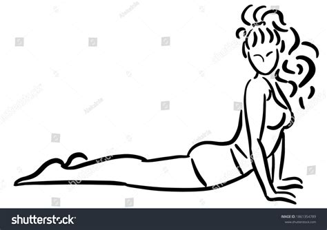 Line Drawing Sexual Womans Silhouette Stock Vector Royalty Free 1861354789 Shutterstock