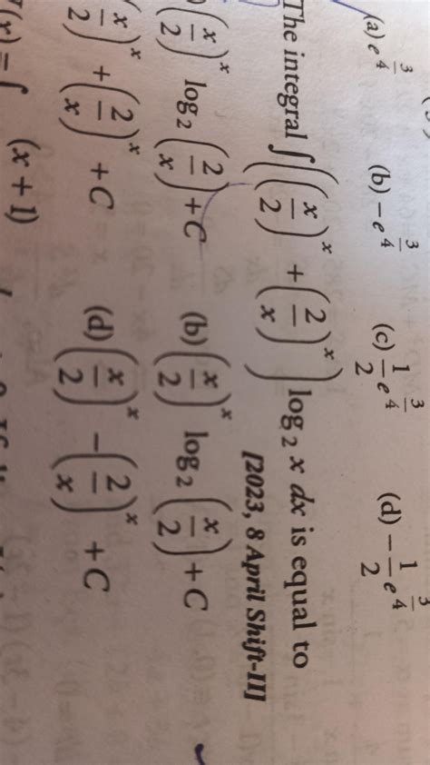 Integration Indefinite R Jee
