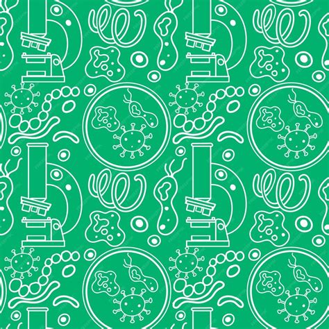Free Vector Science Objects And Icons Seamless Pattern