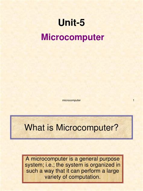 microcomputer pdf input output central processing unit