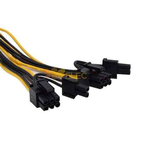 elecbee pci e 8 pin to 2x 8 pin gpu graphics card power splitter cable