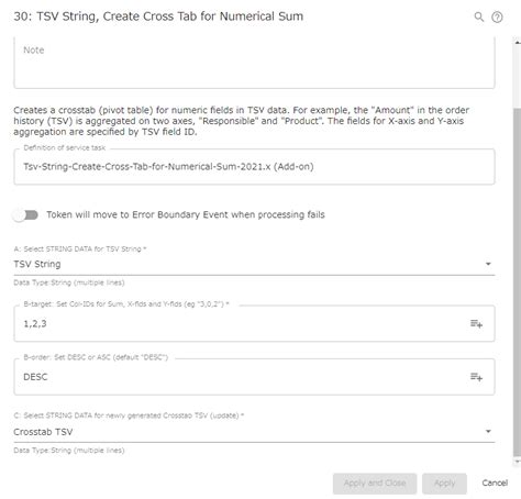 Tsv String Create Cross Tab En Questetra Support