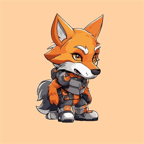 Premium Vector Mascot Fox Cartoon Comic Illustration