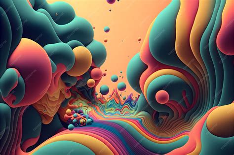 Premium Photo Abstract Psychedelic Background