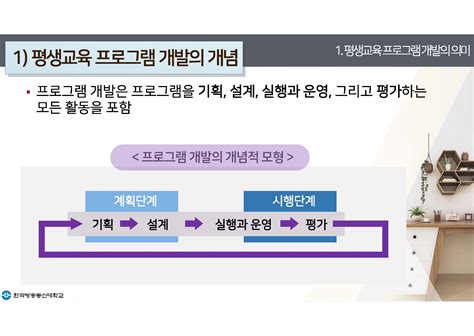 평생교육프로그램개발 2강 평생교육 프로그램 개발 이론 교재 1장 12 28 교육학과 방송통신대학교