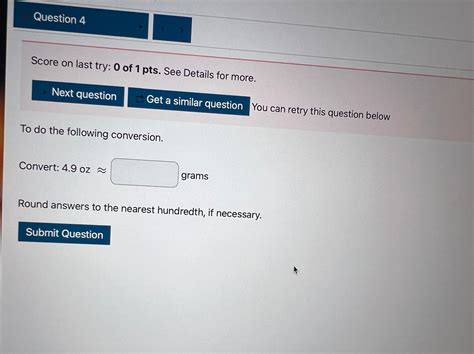 Solved Question 4score On Last Try 0 ﻿of 1 ﻿pts ﻿see