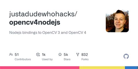 Github Justadudewhohacksopencv4nodejs Nodejs Bindings To Opencv 3