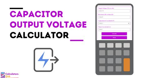 capacitor output voltage calculator