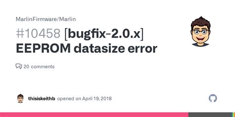 Bugfix 20x Eeprom Datasize Error · Issue 10458 · Marlinfirmware