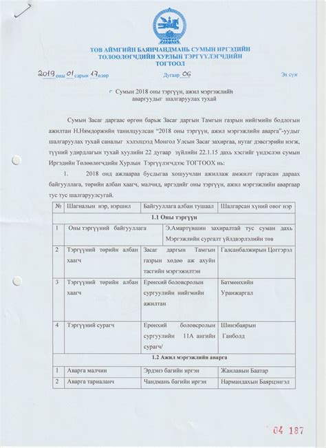 Оны тэргүүн ажил мэргэжлийн аварга шалгаруулах тухай