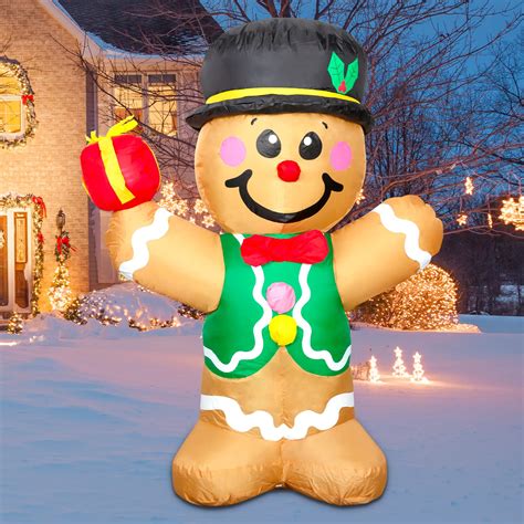 Toyhubchristmas Inflatable Gingerbread House Archway 10 Ft With Built