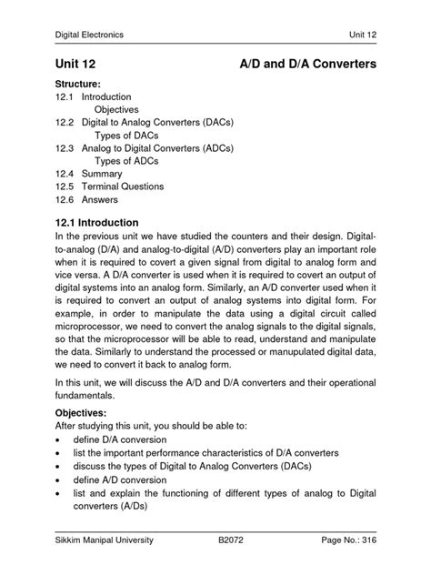 Bit102 Slm Library Slm Unit 12 Pdf Analog To Digital Converter