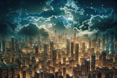 Cloud Computing The Future Of Data Storage And Processing Ai Generated Illustration Stock Image