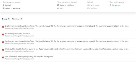 Sql Arm Template Is Failing Microsoft Qanda