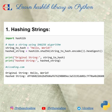 Python Coding On Linkedin Learn Hashlib Library In Python Free Code D6qtct9x