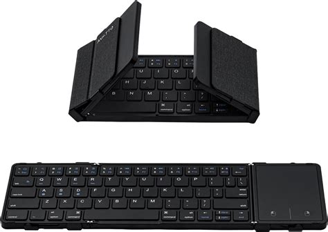 Wigearss Business Full Size Folding Wireless Keyboard With Touchpad For Tablet Mobile Phone Pc
