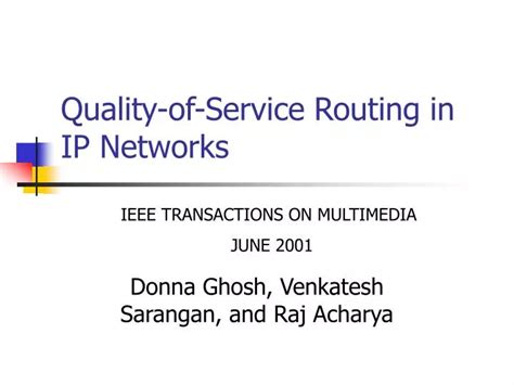 Ppt Quality Of Service Routing In Ip Networks Powerpoint Presentation Id4890753