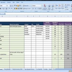 Raw Materials Inventory Management For Handmade Sellers Complete Inventory System Time