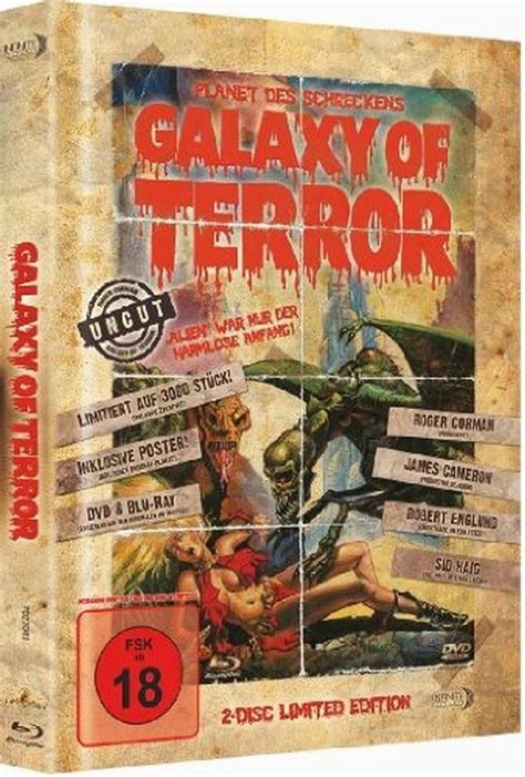 Galaxy Of Terror Uncut Dvd Mediabook 1981 Limited Edition