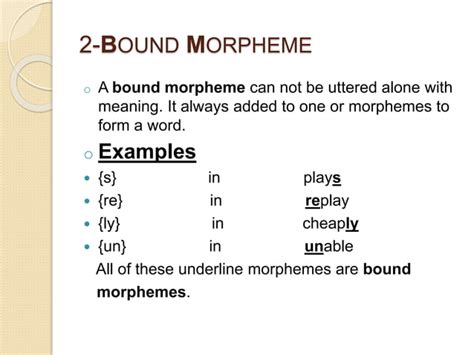 Morpheme Ppt